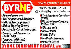 BYRNE EQUIPMENT RENTAL WLL in Doha, Qatar